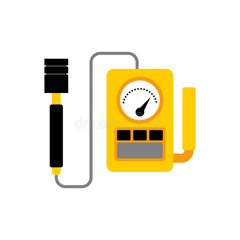 Dosimeter Device for Measuring Radiation. Vector Illustration Stock ...