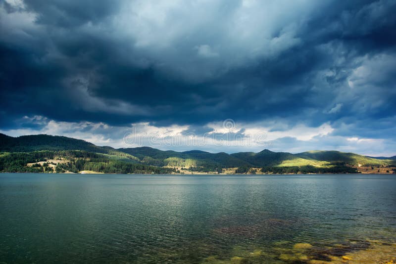 Dospat dam stock photo. Image of view, rhodopi, season - 34878344