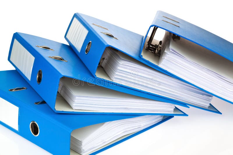 Dossier Avec Des Documents Et Des Documents Image stock - Image du ...
