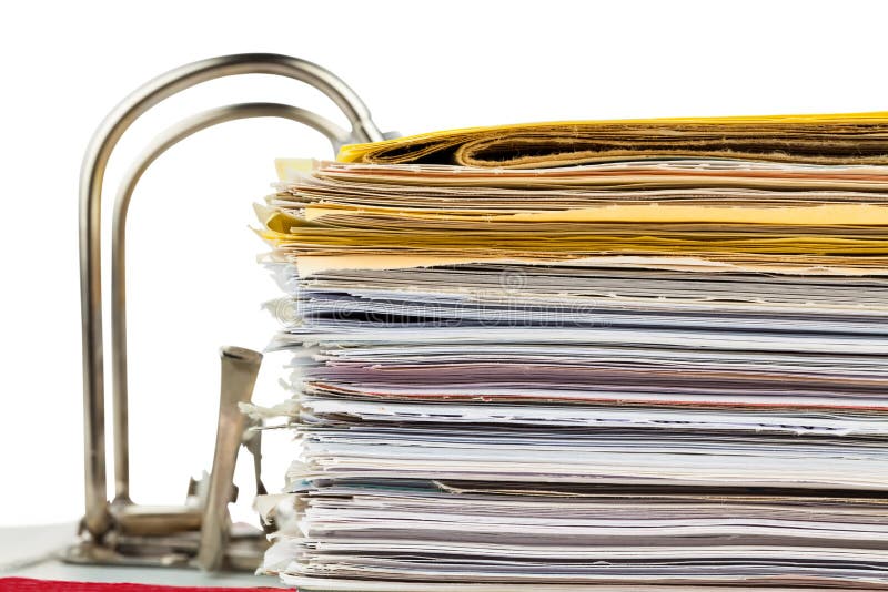 Dossier Avec Des Documents Et Des Documents Photo stock - Image du ...