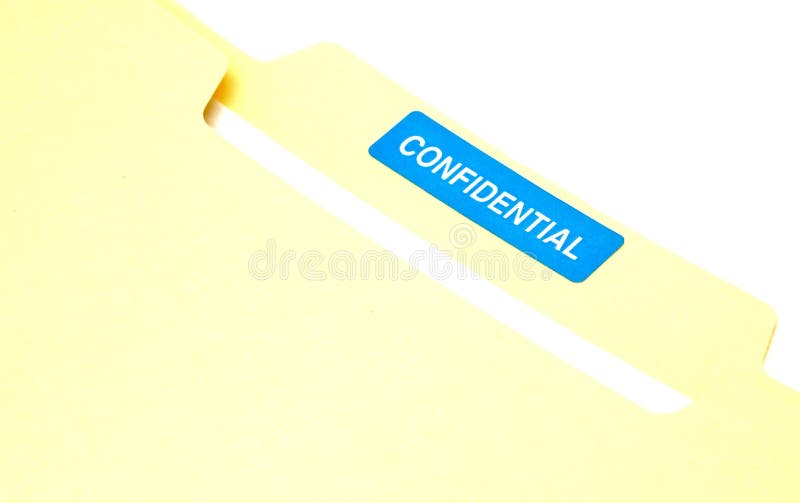 Dossier confidentiel image stock. Image du durée, écritures - 6268181