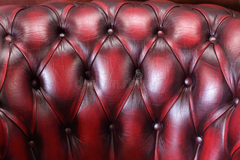 Dossier De Fauteuil En Cuir De Luxe Rouge Mou Photo stock - Image du ...