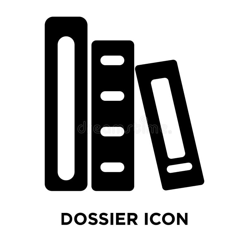 Dossier Icon Vector Isolated On White Background, Logo Concept O Stock ...
