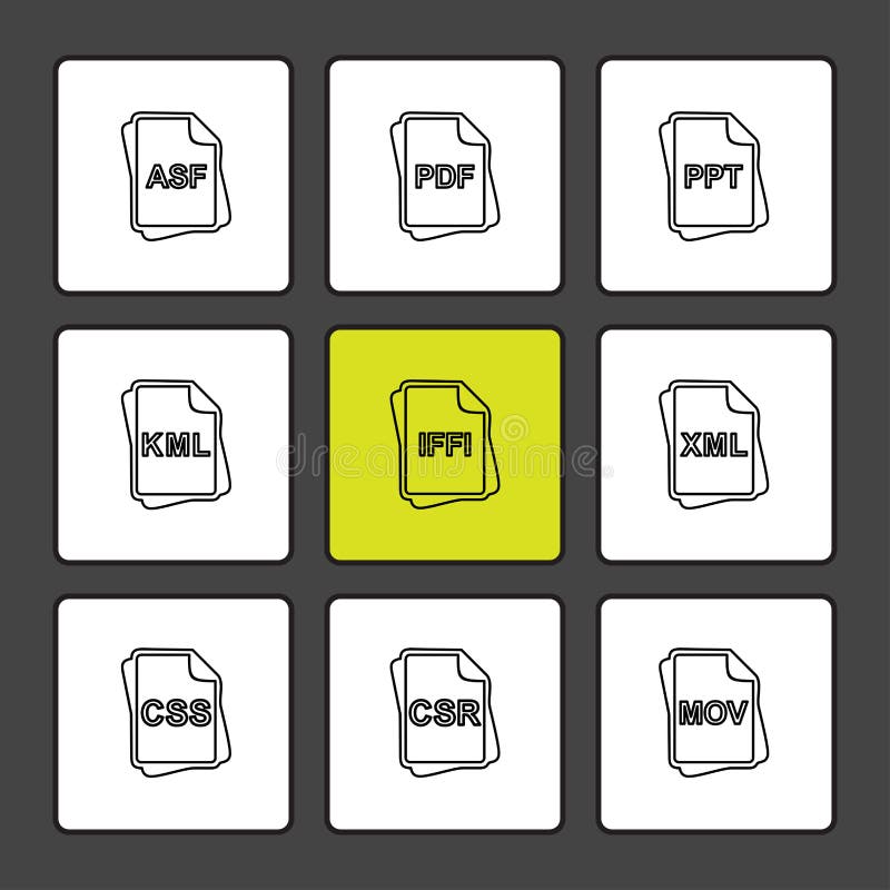 Dossiertype, Dossiers, Documenten, Eps Pictogrammen Geplaatst Vector ...