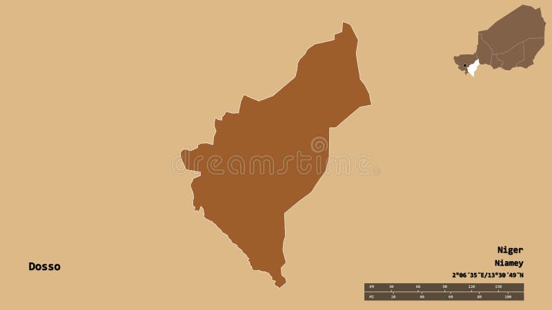 Dosso, Department of Niger, Zoomed. Pattern Stock Illustration ...