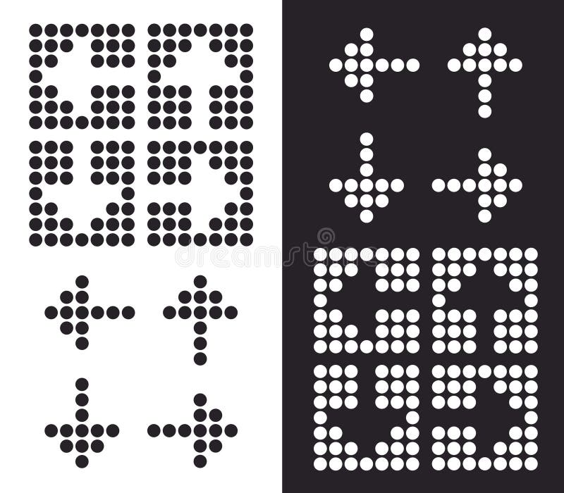 Dot arrow icon stock vector. Illustration of black, symbol - 16558010