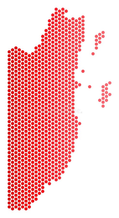 Dot Belize Map rouge illustration de vecteur. Illustration du cordon ...