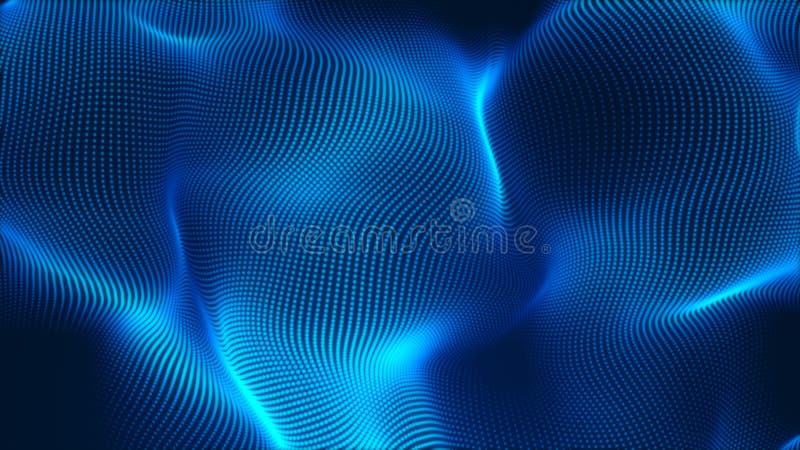 Dot Blue Wave Light Screen Gradient Texture Background. Stock ...