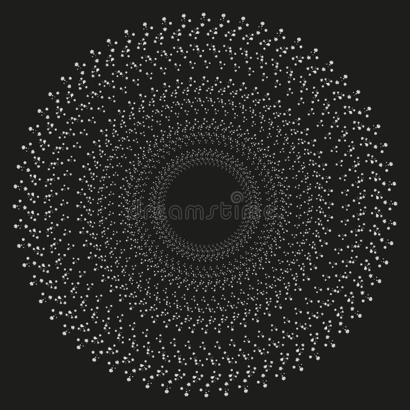 Dot Circle Pattern. Abstract Radial Design. Geometric Optical Effect ...