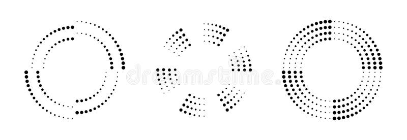 Dot Circle Speed Lines for Emblem, Design and Comic Book. Abstract ...