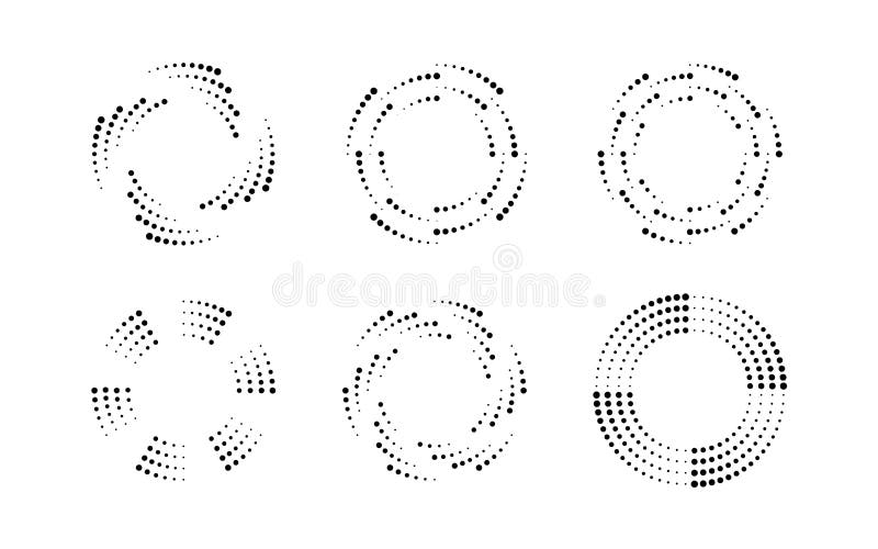 Dot Circle Speed Lines for Emblem, Design and Comic Book. Abstract ...