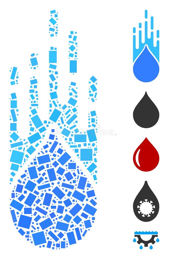 Dot Collage Falling Drop stock illustration. Illustration of hurry ...