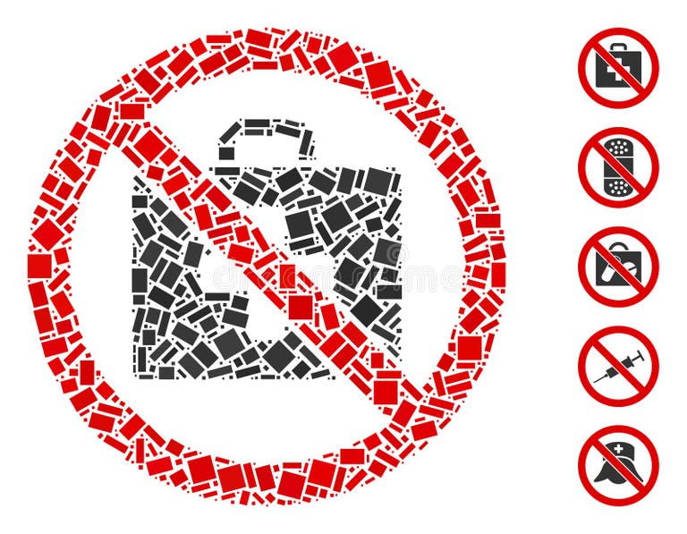 Dot Collage No First-Aid stock illustration. Illustration of organized ...