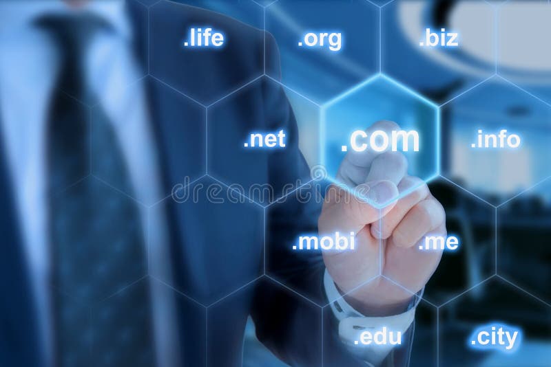Dot Com the Most Important Domain Ending Stock Photo - Image of name ...