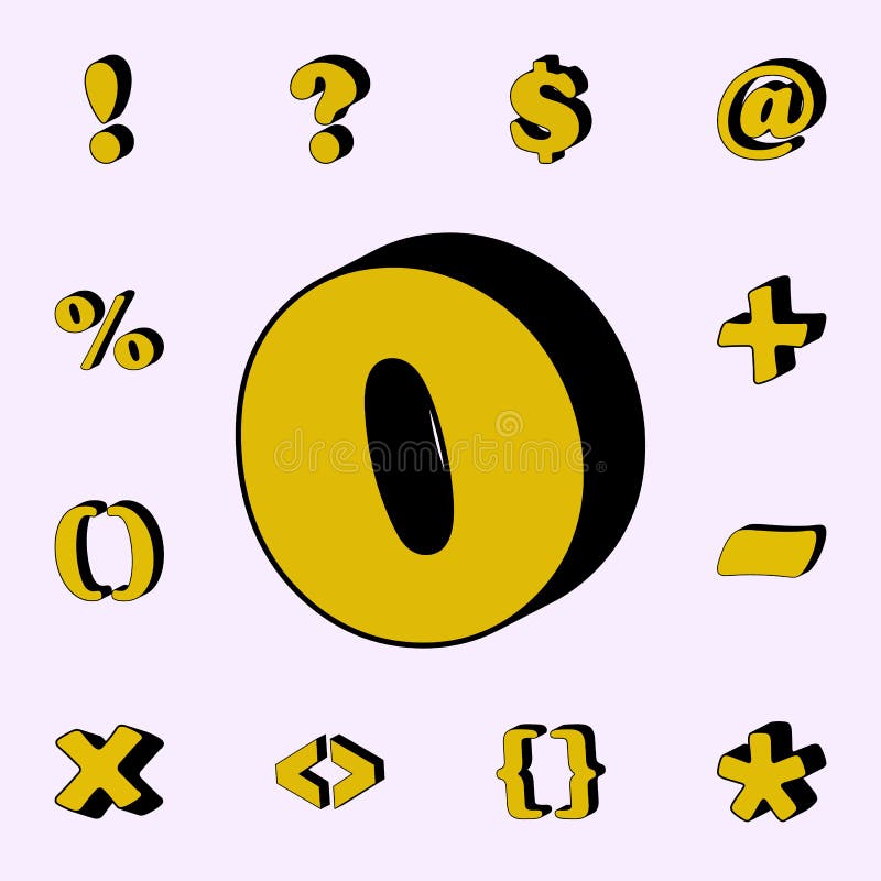 Dot, Comma, 3D Icon. Element of 3D Color Alphabet for Mobile Concept ...