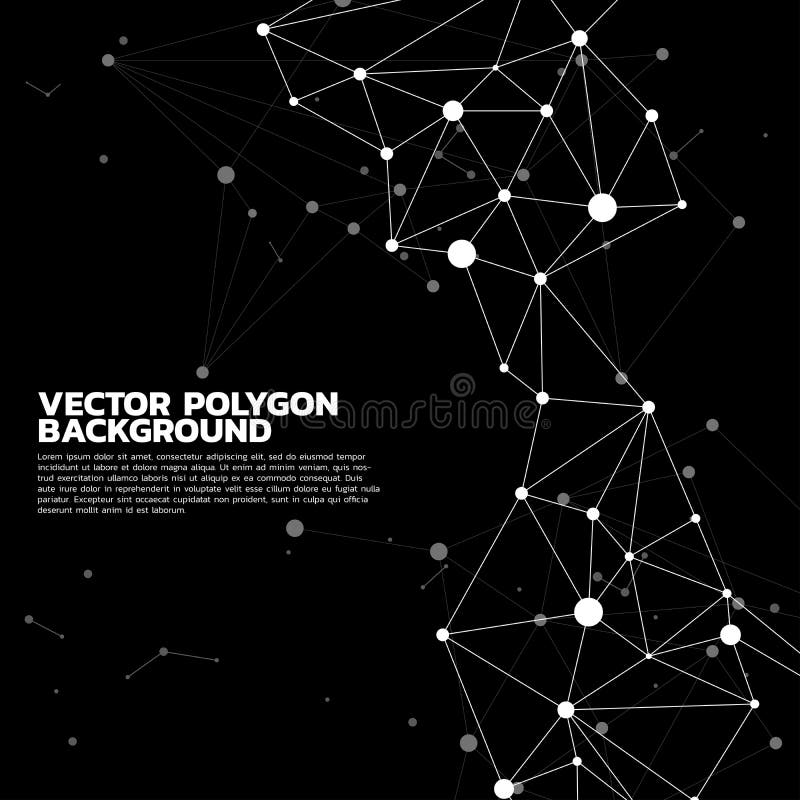 Network Connecting Dot Polygon Background : Concept of Network ...