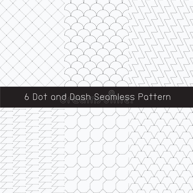 Abstract Seamless Pattern Set Stock Vector - Illustration of vector ...