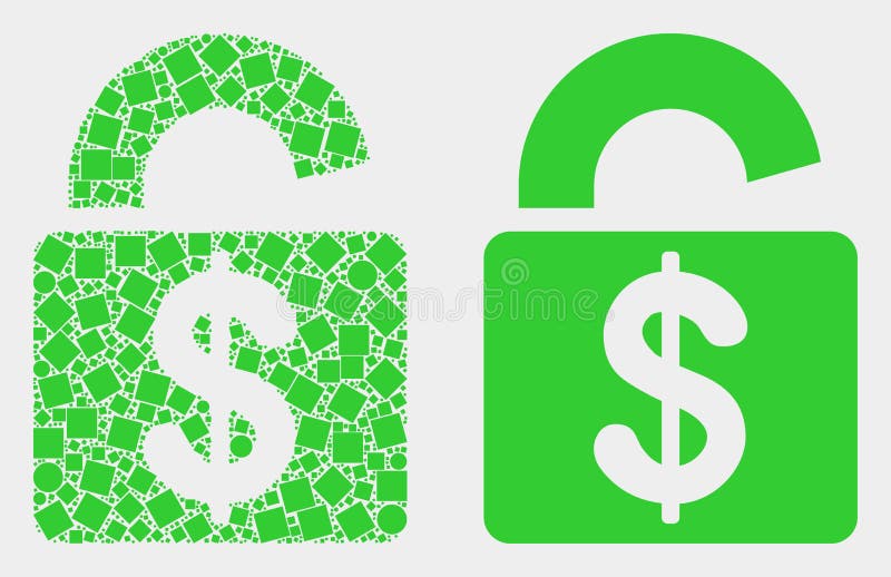 Dot and Flat Vector Bank Lock Icon Stock Vector - Illustration of icon ...