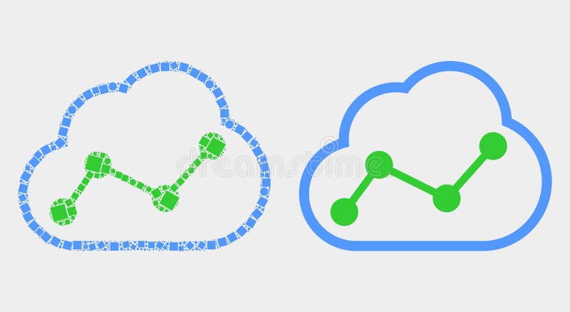 Cloud Chart Trend Logo Design Stock Vector - Illustration of cloud ...