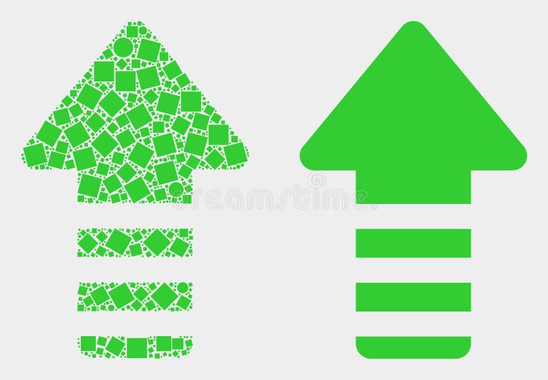 Pixelated and Flat Vector Update Arrow Icon Stock Vector - Illustration ...