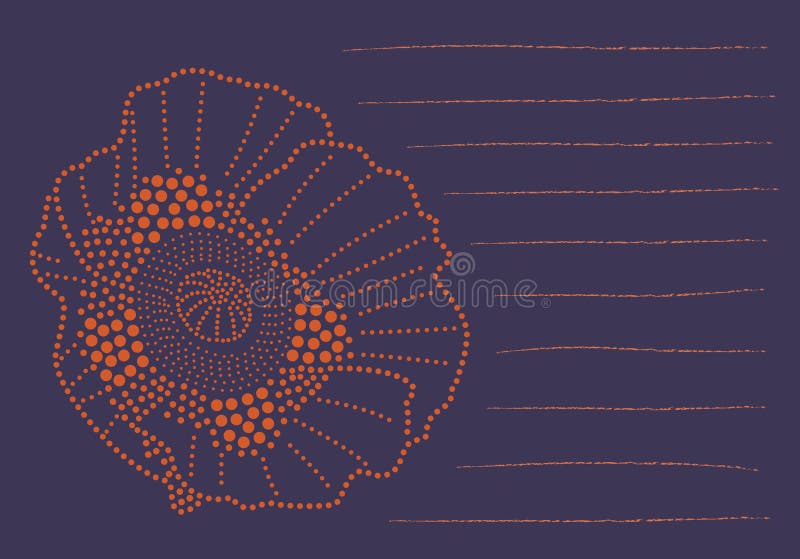 Dot Flower Notes stock vector. Illustration of elegant - 8748564