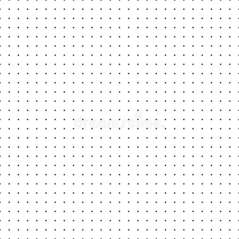 Dot Grid Vector Paper Graph Paper on White Background Stock Vector ...