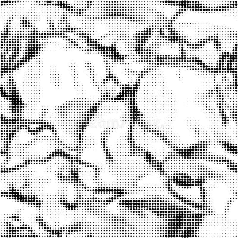 Dot Halftone Background. Spotted Black and White Pattern. Monochrome ...