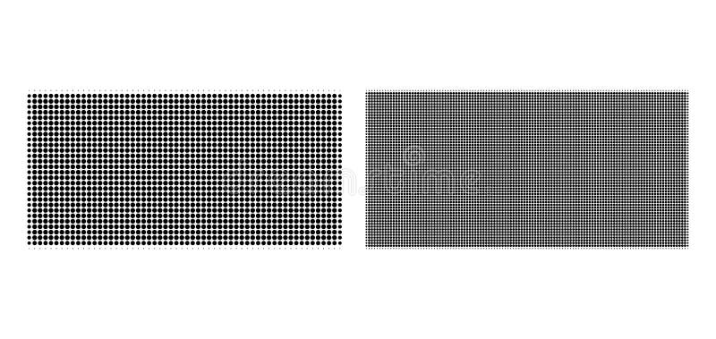 Dot Halftone Rectangle Icon Stock Vector - Illustration of simple ...