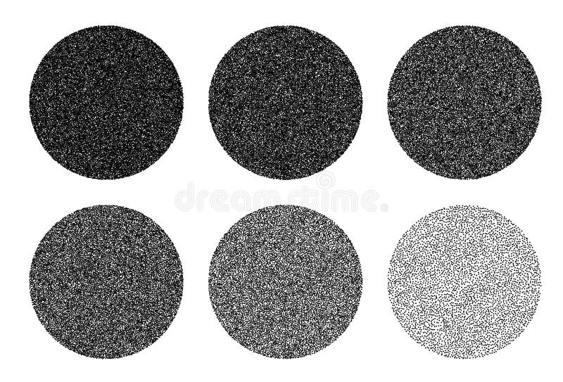 Dot Halftone Round Circle Gradient, Half Tone Texture Stock Vector ...