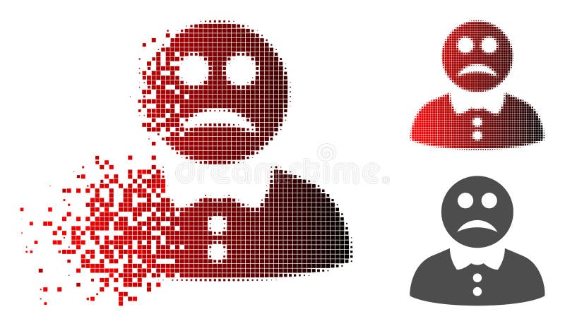 Dot Halftone Sad Boy Icon Destructed Ilustración del Vector ... Dot Halftone Sad Boy Icon Destructed Ilustración del Vector ...