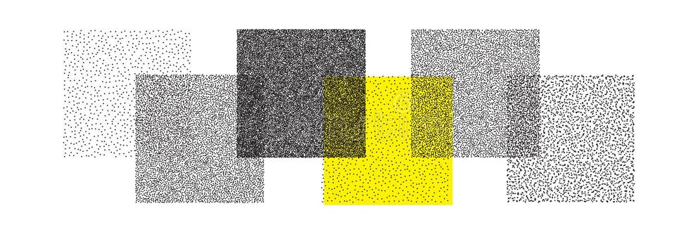 Dot Halftone Square Gradient. Half Tone Texture Background, Stipple Dot ...