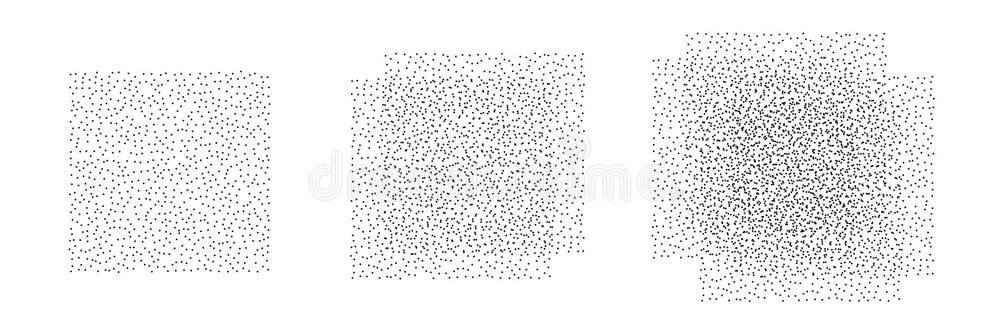 Dot Halftone Square Gradient. Half Tone Texture Background, Stipple Dot ...