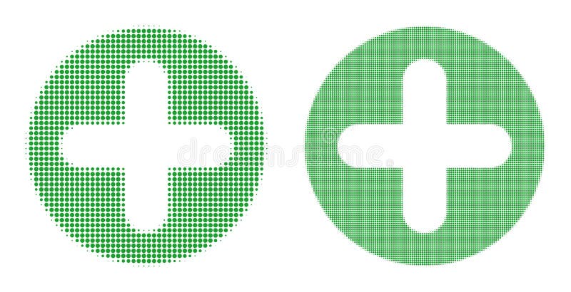 Dot Halftone Veterinary Plus Icon Stock Vector - Illustration of icon ...
