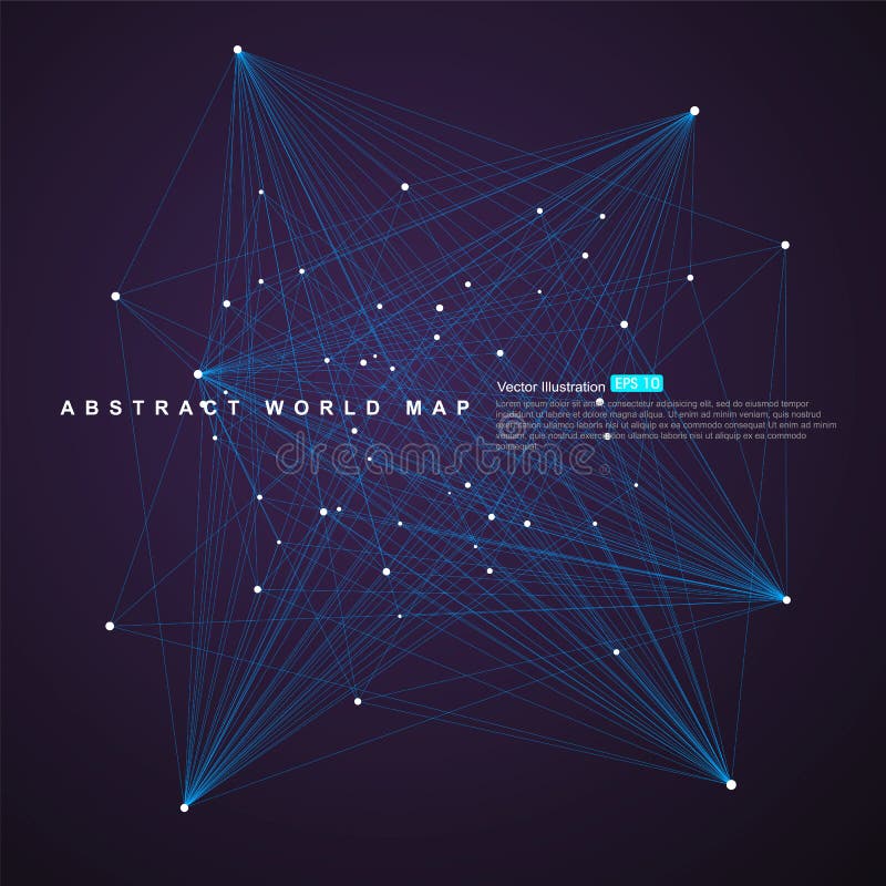 Dot and Line Consisting of Abstract Graphics Stock Vector ...