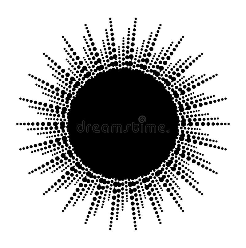 Dot Line Simple Footer Border Sun Shape Vector Design Stock Vector ...