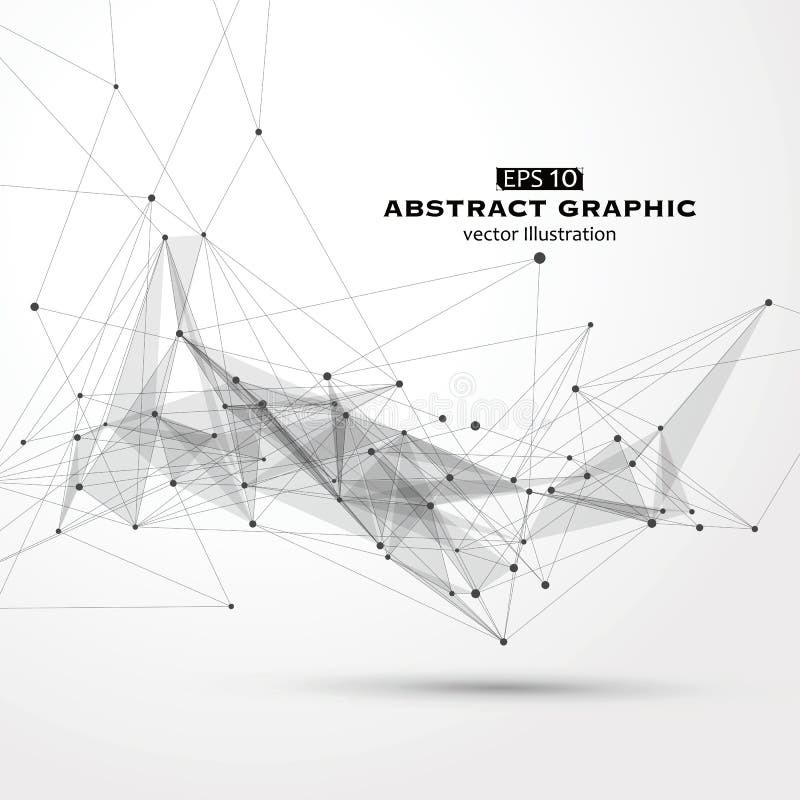 Dot, Line and Surface Consisting of Abstract Graphics. Stock ...