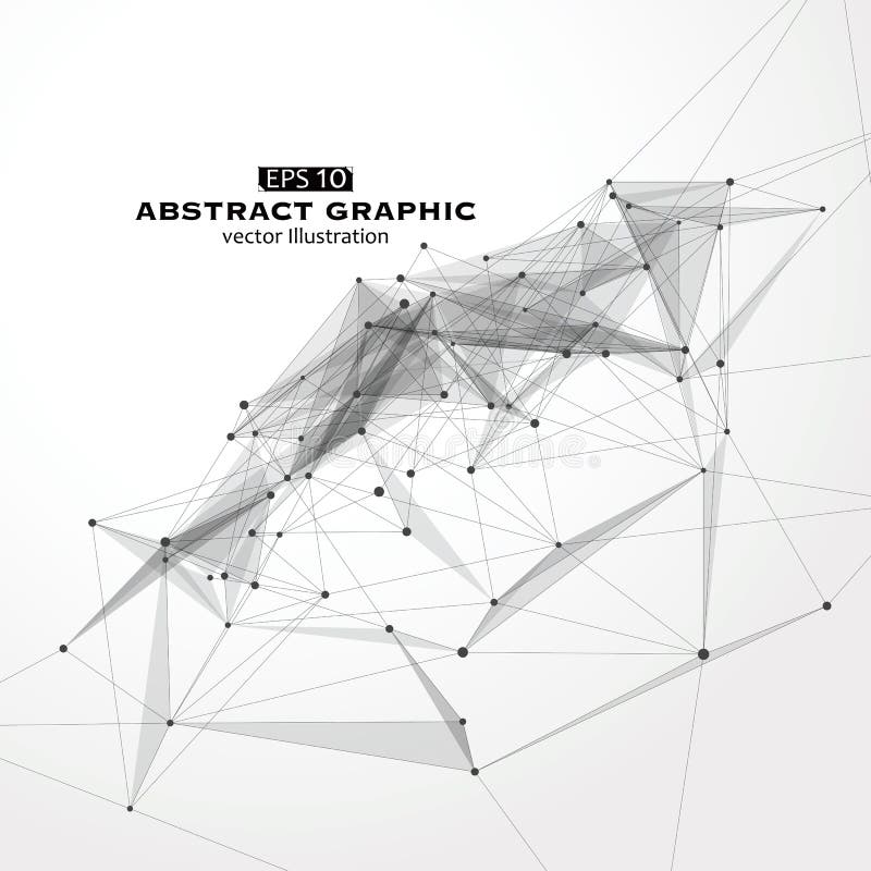 Dot, Line and Surface Consisting of Abstract Graphics,High Grade Grey ...