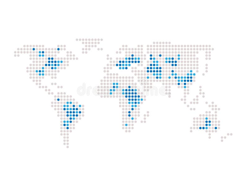 Dot Map Infographic Chart Design Element Stock Illustration ...