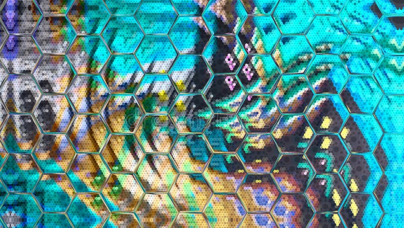 Dot Matrix Colorful Abstract Backgrounds Stock Illustration ...