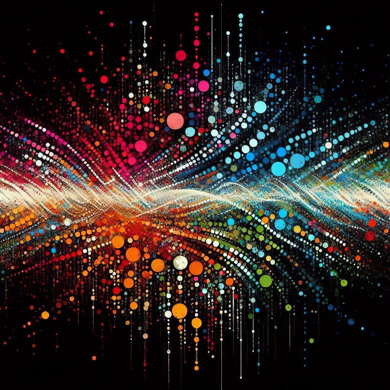 Dot Matrix Dash Dot Matrix a Digital Art Piece Featuring a Dot M Stock ...