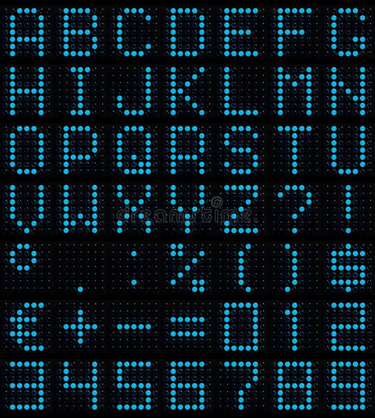 Dot Matrix Numbers Stock Illustrations – 510 Dot Matrix Numbers Stock ...