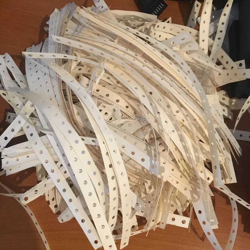 Dot Matrix Printer Scrap Material Stock Image - Image of portland ...