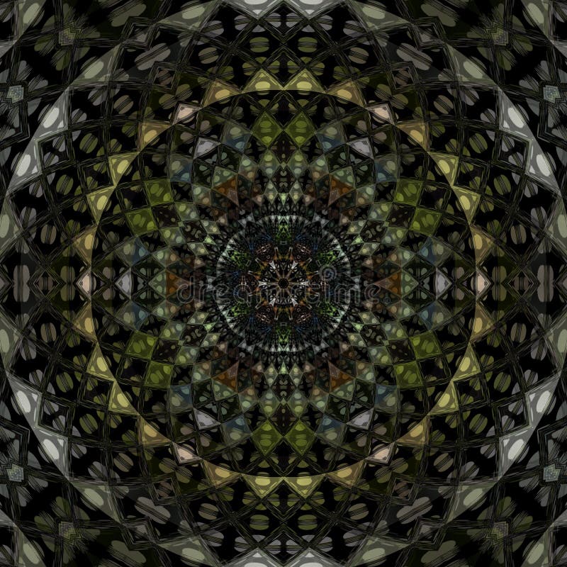 Dot Matrix Shapes and Blurs Abstract Background Stock Illustration ...