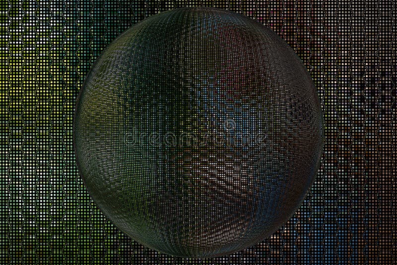 Dot Matrix Shapes and Blurs Abstract Background Stock Illustration ...