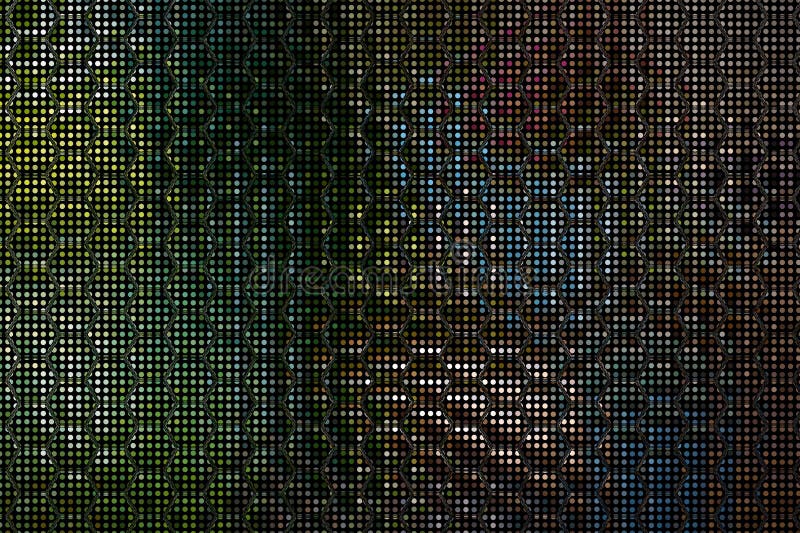 Dot Matrix Shapes and Blurs Abstract Background Stock Illustration ...