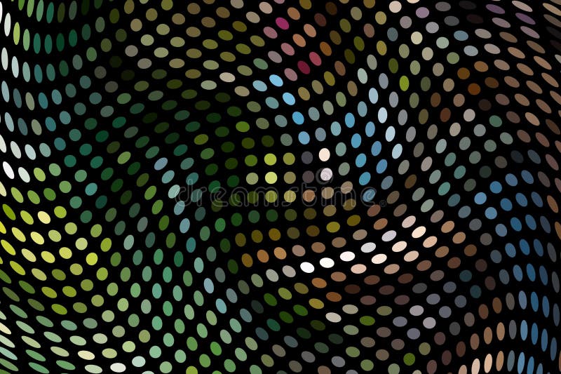 Dot Matrix Shapes and Blurs Abstract Background Stock Illustration ...