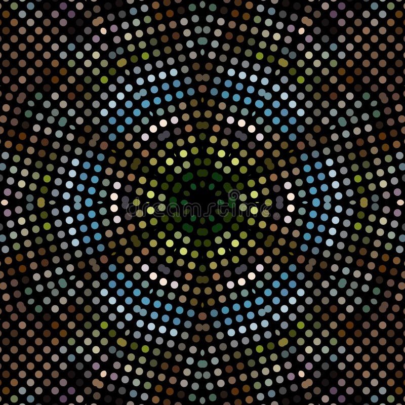 Dot Matrix Shapes and Blurs Abstract Background Stock Illustration ...