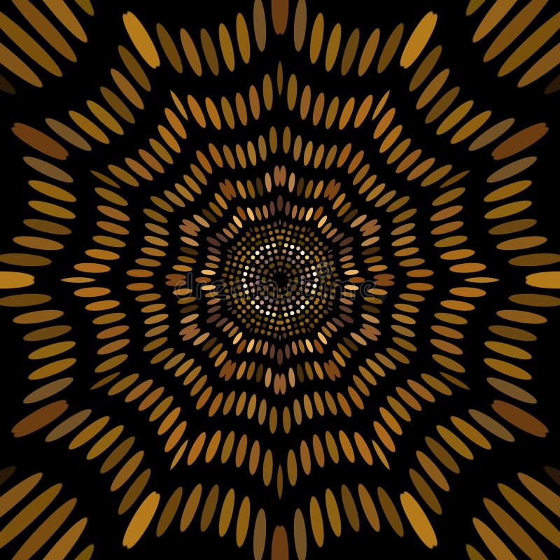 Dot Matrix Shapes and Blurs Abstract Background Stock Illustration ...