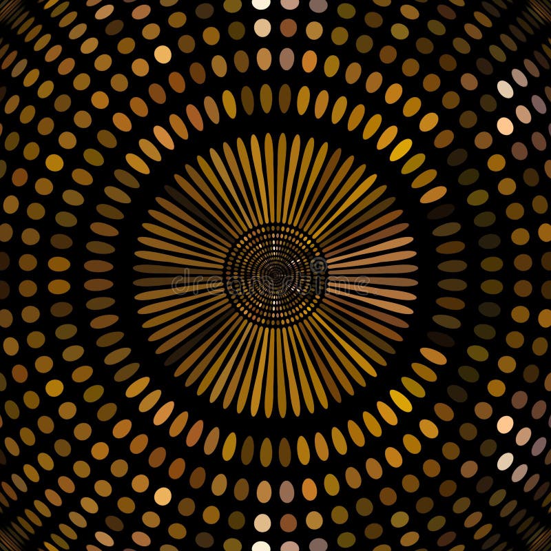 Dot Matrix Shapes and Blurs Abstract Background Stock Illustration ...