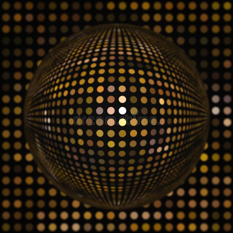 Dot Matrix Shapes and Blurs Abstract Background Stock Illustration ...